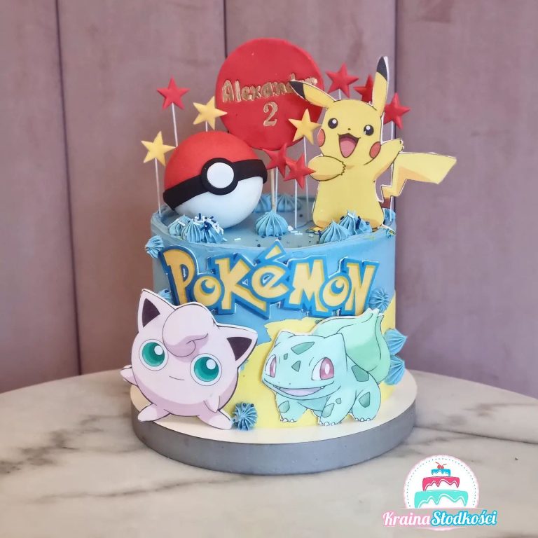 Tort Pokemon – Kraina Słodkości – torty, ciasta, babeczki i inne słodkości